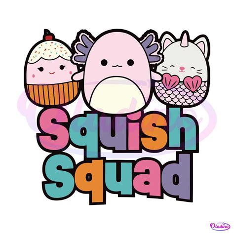 Cute Squishmallow Birthday T Svg Graphic Design File