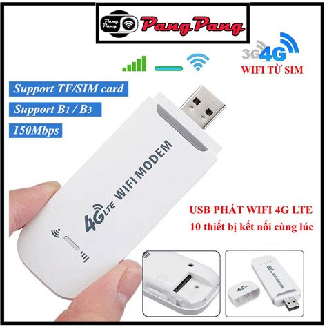 Bộ phát sóng wifi từ sim G USB Modem USB phát Wifi từ Sim G Dcom phát wifi tốc độ cao sóng