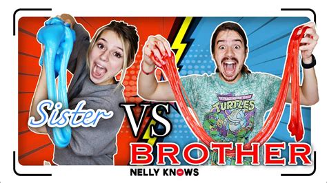 Bro Vs Sis Slime Challenge With Branson Tannerites Youtube