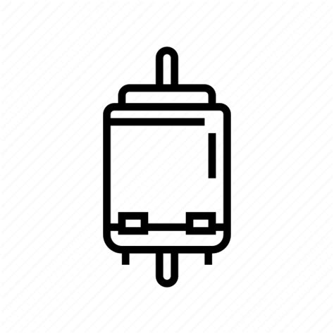 Dc Motor Electronic Component Circuit Chip Technology Icon