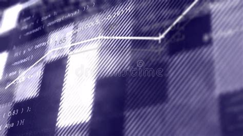 Coding And Data Visualization Elements In Digital Animation Interface