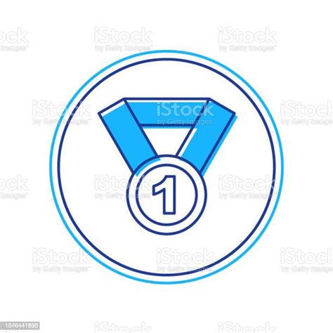 흰색 배경에 격리 된 윤곽 선명 메달 아이콘 우승자 기호 벡터 1에 대한 스톡 벡터 아트 및 기타 이미지 1 1위 3 Istock