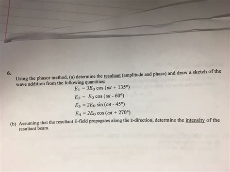 solved 6 using the phasor method a determine the