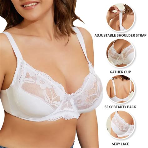 Flarixa E F 컵 플러스 사이즈 레이스 브래지어 여성용 섹시 란제리 푸시 업 탑 브라렛 여성 속옷