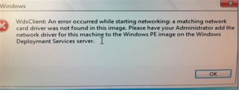 Solvedwdsclient An Error Occurred While Starting Networking A