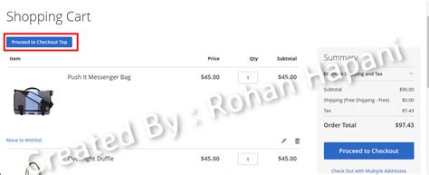 Proceed To Checkout Button