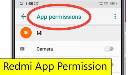 Redmi App Permission Settings App Permission Redmi App Permission Setting In Mi Youtube