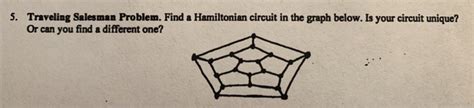Solved Find A Hamiltonian Circuit In The Graph Above Is The