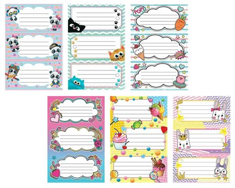 Этикетки для тетрадей для распечатки — коллекция фото и изображений по теме ДзенРус