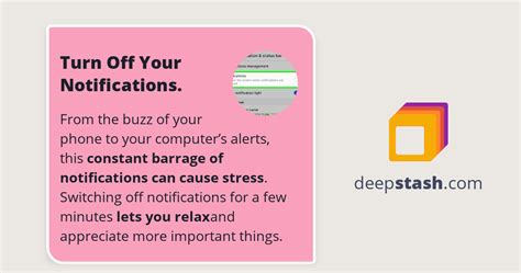 Turn Off Your Notifications Deepstash