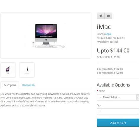 Opencart Price Range