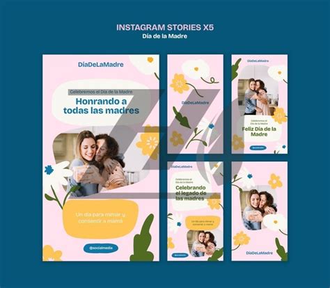 دانلود فایل لایه باز قالب استوری های اینستاگرام روز مادر دانلود
