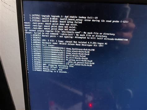 Jetson Nano Fails To Boot Kernel Panic Error Jetson Nano Nvidia