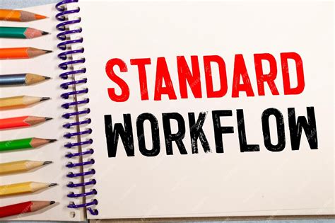 Premium Photo Standard Text Workflow On A Speech Sheet Of Paper