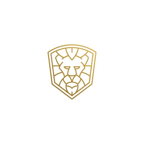 Premium Vector Minimal Illustration Of Shield Shap Linear Style Logo