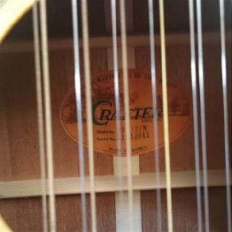 Crafter 12 String Acoustic Guitar Hobbies And Toys Music And Media Musical Instruments On Carousell