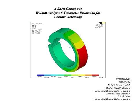 A Short Course On Weibull Analysis Parameter Estimation
