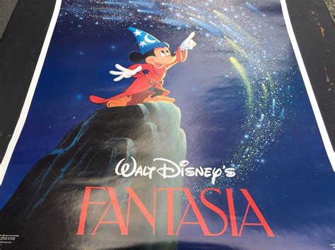 Sorcerer Mickey Mouse Walt Disneys Fantasia Poster 1986 One Stop