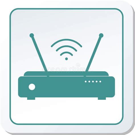 Wi Fi Router Icon Vector Graphic Illustration Representation Stock