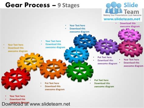 PDF Interconnected Gear Pieces Smart Arts Process 9 Stages Style 2 Powerpoint Diagrams And