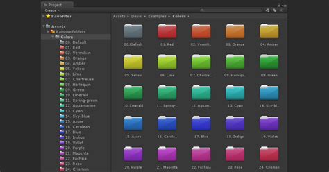 rainbow folders 2 utilities tools unity asset store