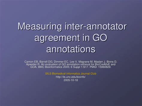 Ppt Measuring Inter Annotator Annotator Measuring Inter Agreement Powerpoint Presentation