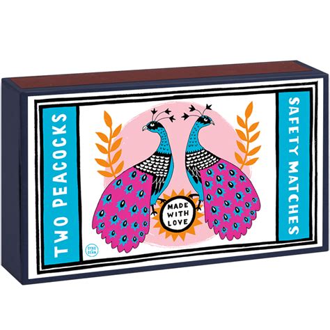 Two Peacocks Giant Safety Matches Dyke And Dean