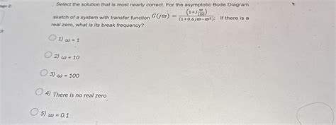 Solved Select The Solution That Is Most Nearly Correct For