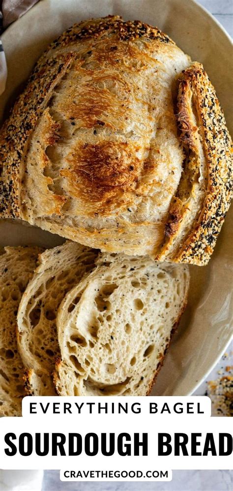 Everything Bagel Sourdough Bread Recipe Crave The Good Homemade