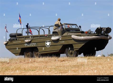 Dukw Amphibious Vehicle On Display At The Yorkshire Wartime Experience