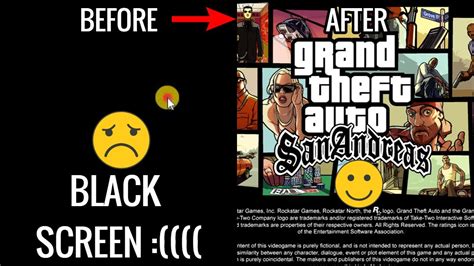 How To Fix Black Screen Screen Freezing Problem In GTA San Andreas Easy Tutorial YouTube