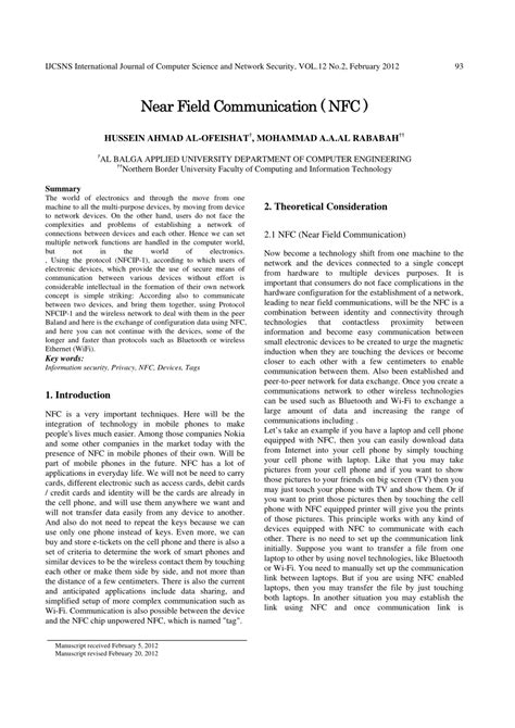 Pdf Near Field Communication Nfc