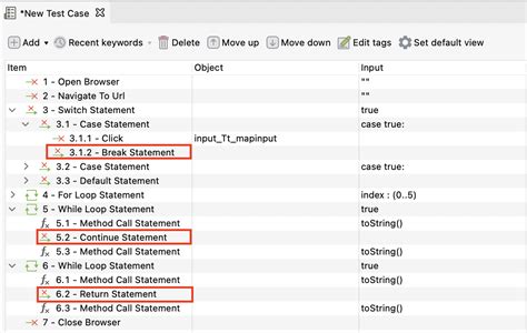 branching statements katalon docs