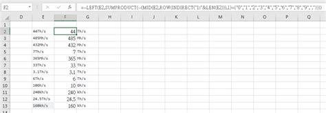 Excel Separate Number From Text Stack Overflow