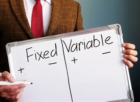 fixed or variable mortgage rate