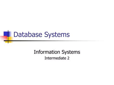 PPT Database Systems PowerPoint Presentation Free Download ID 6820854