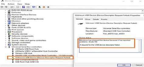 Fix Device Descriptor Request Failed Code 43 Techdim