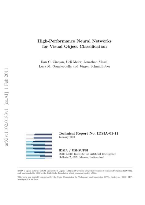 High Performance Neural Networks For Visual Object Classification Deepai