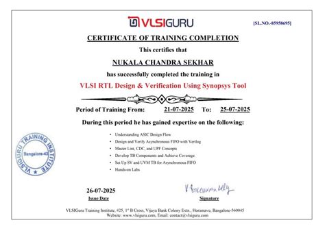 Vlsi Rtldesign Verification Uvm Systemverilog Asic Cdc Lint