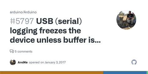 USB Serial Logging Freezes The Device Unless Buffer Is Emptied