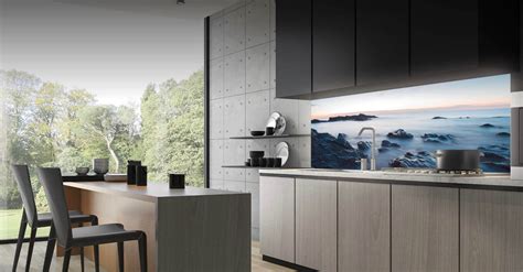 Led Kitchen Wall Panels Custom Made Glass And Motif Kuzman