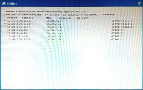 Which Two Statements Are Correct About The Output Shown In The Exhibit