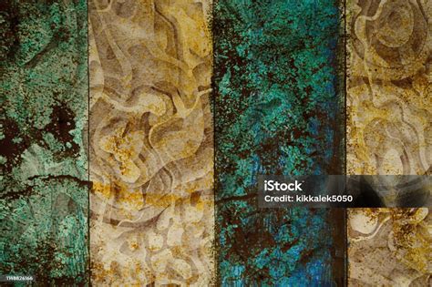 그런 지 갈색과 파란 곡물 짜임새 디자인을 위한 추상적인 배경 0명에 대한 스톡 사진 및 기타 이미지 0명 가구 갈색 Istock