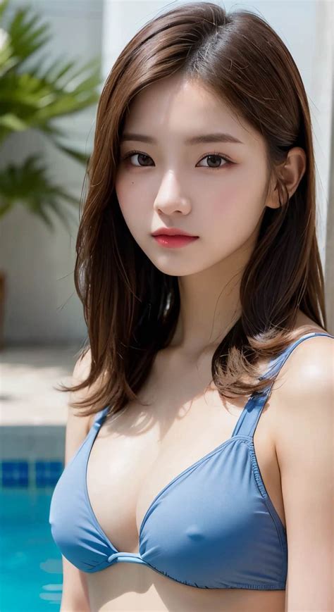 【高画質】アイドル候補生のエッチな姿 〜プールで水着〜