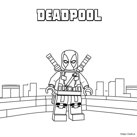 Printable Lego Deadpool Coloring Pages Printable Lego Deadpool Coloring Pages