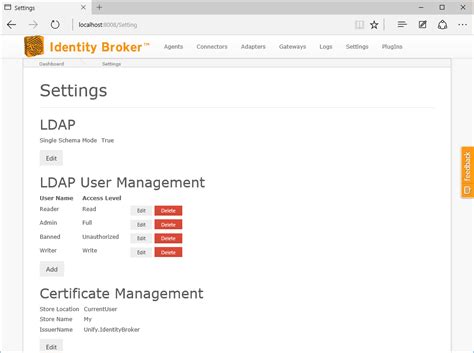 Configuring LDAP Gateway Authentication Accounts UNIFYBroker Knowledge UNIFY Solutions
