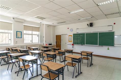 Spacious Classroom Interior For New School Year Stock Illustration Illustration Of Education