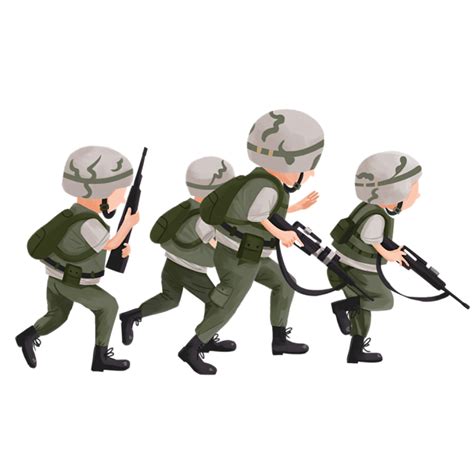 军训卡通人物