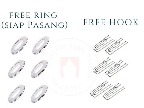 Ip Curtain Nexus Langsir 80 Blackout Warna Nude Light Brown Anti Cakar Tahan Lasak Hook Ring