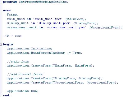 Projete seu programa Delphi para manter o uso de memória sob controle
